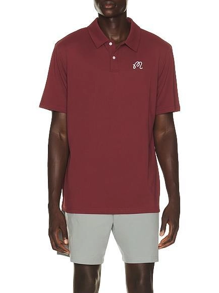 MALBON Fairway Polo - Raspberry Truffle