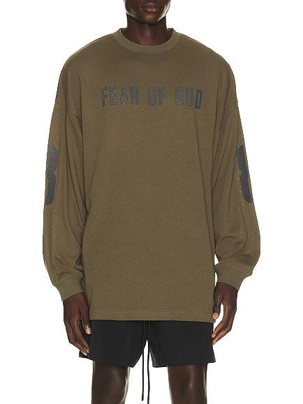 Fear Of God Graphic Long Sleeve Tee - Moss
