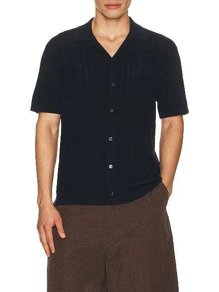 Theory Camp Collar Shirt - Baltic