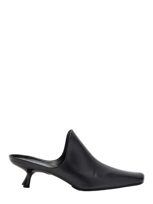 Loewe Emily 45 Leather Mules - Black