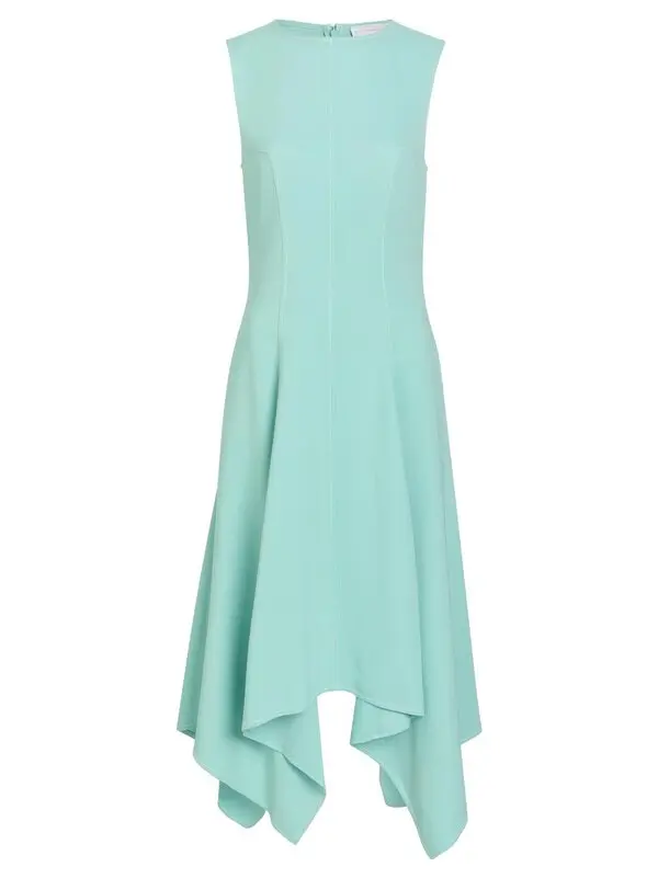Stella McCartney Asymmetric Crepe Midi Dress - Blue