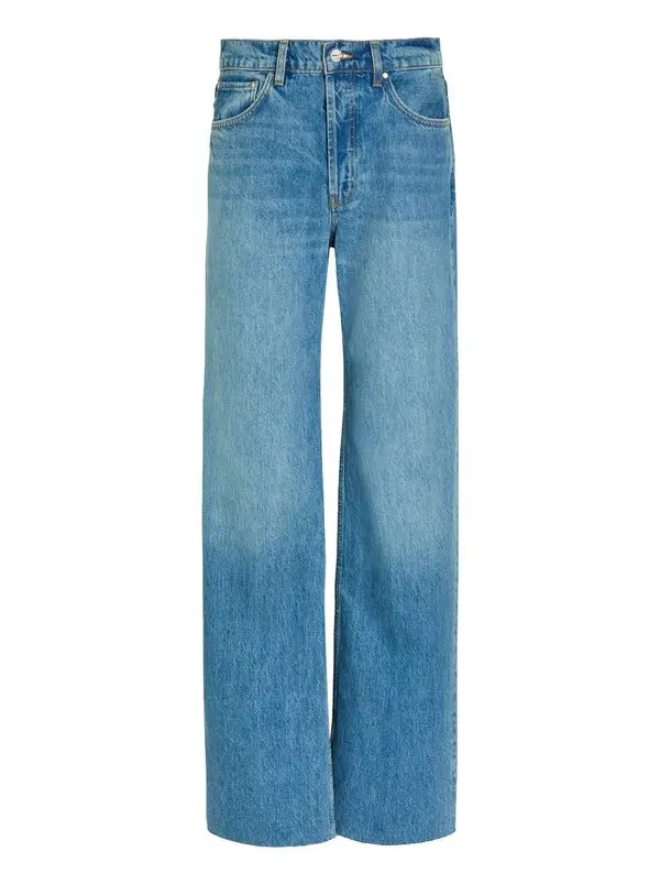 ANINE BING Hugh Wide-leg Jeans - Denim