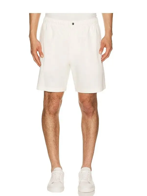 Theory Moonsoft Cotton Easy Shorts - Cream