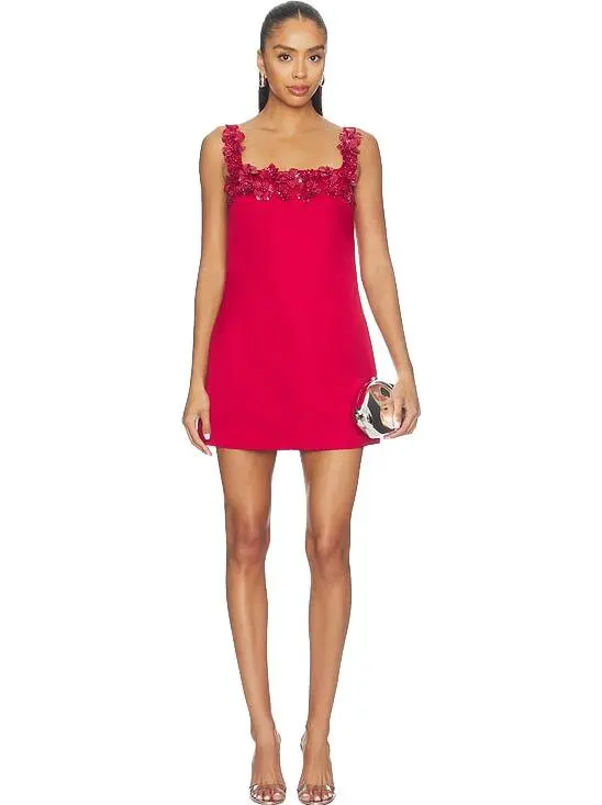 ELLIATT Lucetta Shift Mini Dress - Red