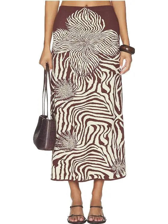 Alexis Jazlyn Skirt - Brown