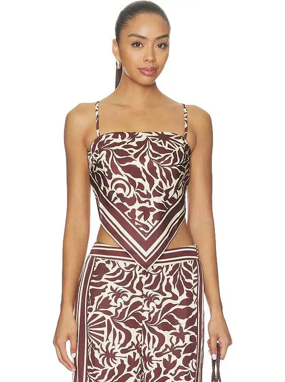 Astr The Label Eva Top - Brown