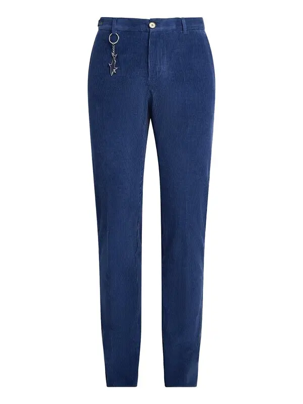 Paul & Shark Cotton-cashmere Corduroy Trousers - Navy