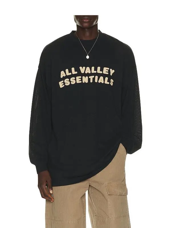 Fear Of God Graphic Long Sleeve T-shirt - Black