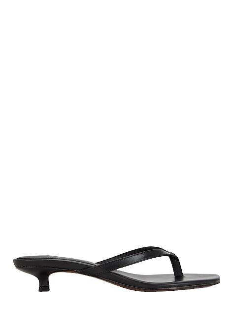 Madewell Tamia Heeled Thong Sandal - Black