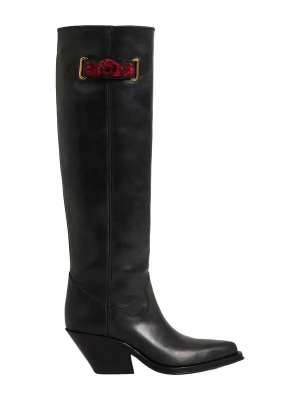 Chloé Azelan Western Boots - Black