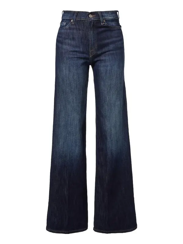 7 For All Mankind Lotta Wide-leg Jeans - Blue