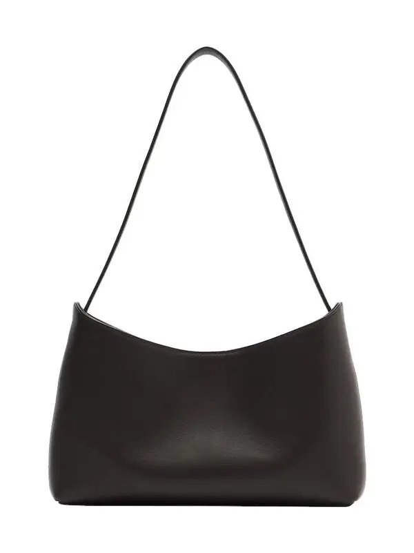 THE ROW Alma Small Leather Shoulder Bag - Brown