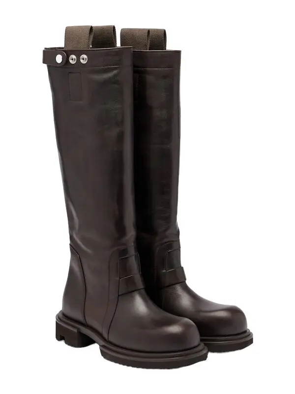 Rick Owens Gabe Leather Knee-high Boots - Brown