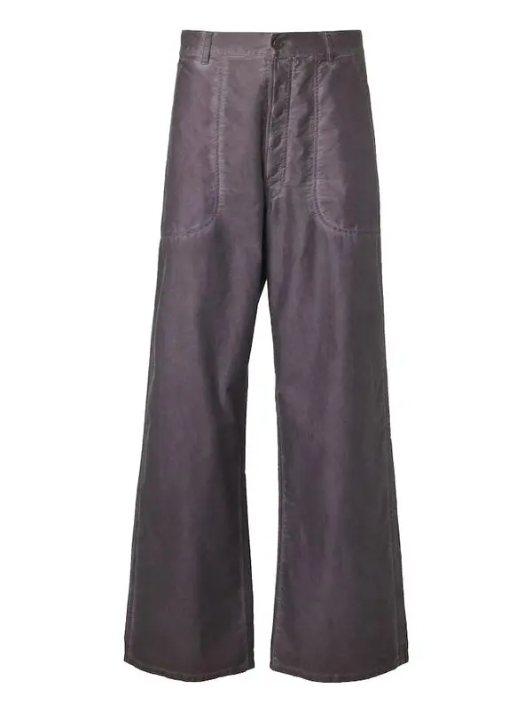 MAISON MARGIELA Cotton Wide-leg Pants - Grey