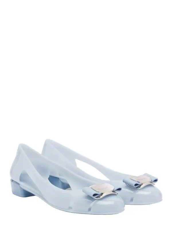 FERRAGAMO Nara Ballet Flats - Blue