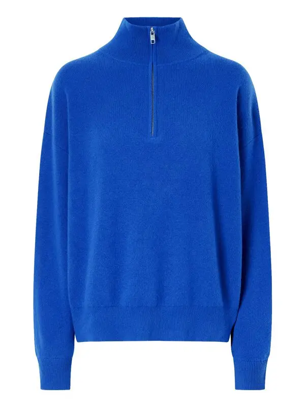 Staud Hudson Cashmere Turtleneck Sweater - Blue