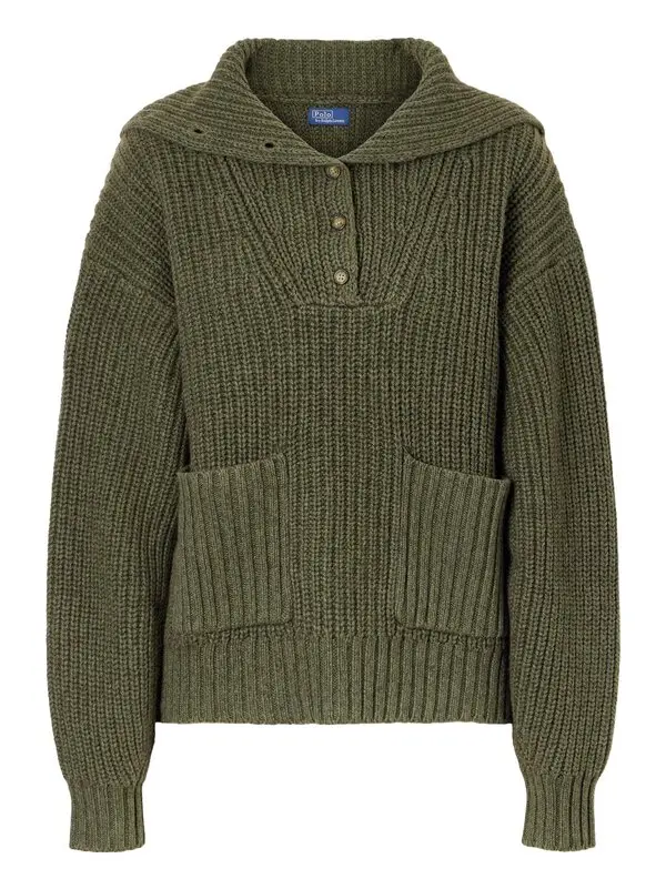 Polo Ralph Lauren Cotton And Wool-blend Sweater - Green