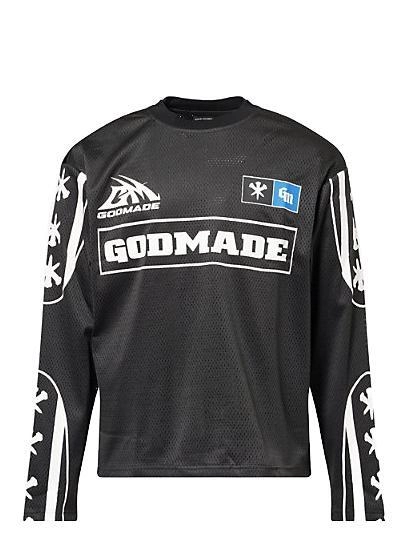 GODMADE Ralley Long-sleeve Cotton Top - Black