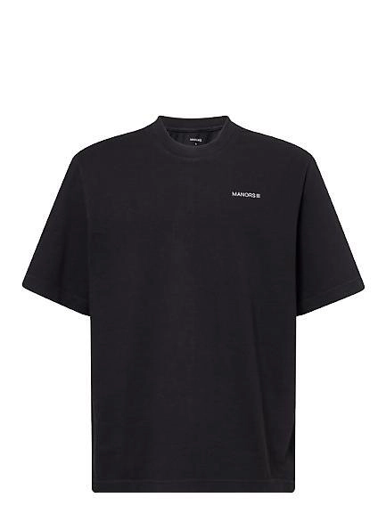 MANORS Logo Short-sleeved Cotton-jersey T-shirt - Black