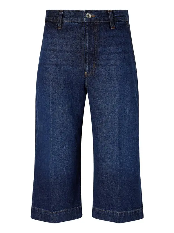 FRAME The Culotte Knee-length Shorts - Blue