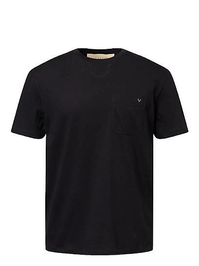Valentino Garavani Vgold Chest-pocket Cotton-jersey T-shirt - Nero