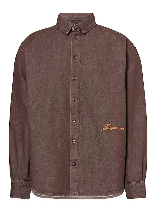 Jacquemus La Chemise De-nîmes Simon Denim Shirt - Brown