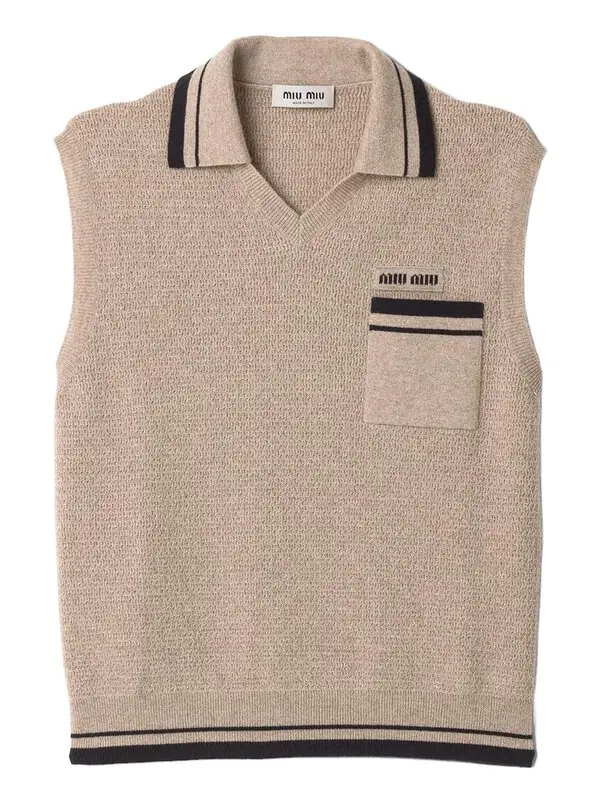 Miu Miu Cashmere Vest - Hemp