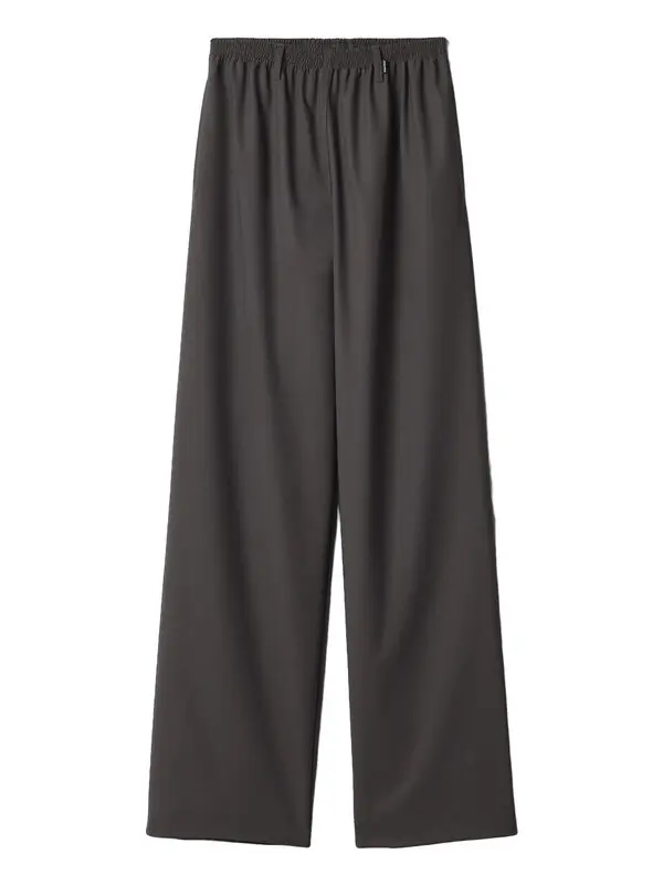Miu Miu Stretch Wool Jogger Fit Pants - Hematite