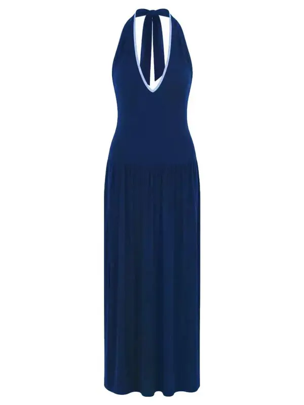 BAOBAB Donata Halterneck Maxi Dress - Blue
