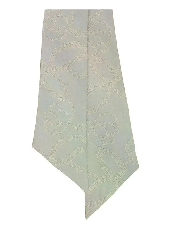 OSCAR THE COLLECTION Wrap-around Maxi Skirt With Embroidery - Neutrals