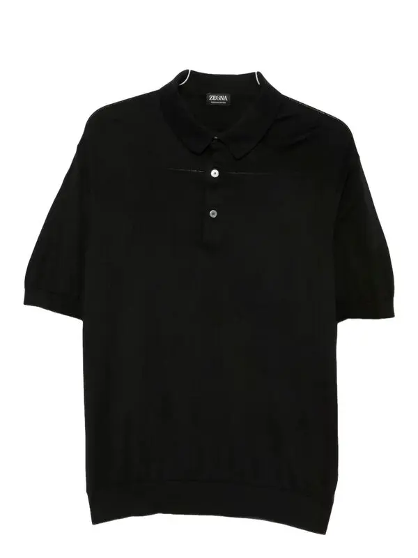 Zegna Short-sleeve Polo Shirt - Black