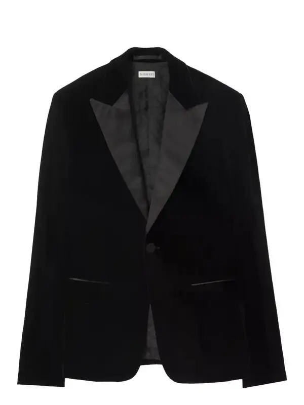 Burberry Velvet Tuxedo Jacket - Black