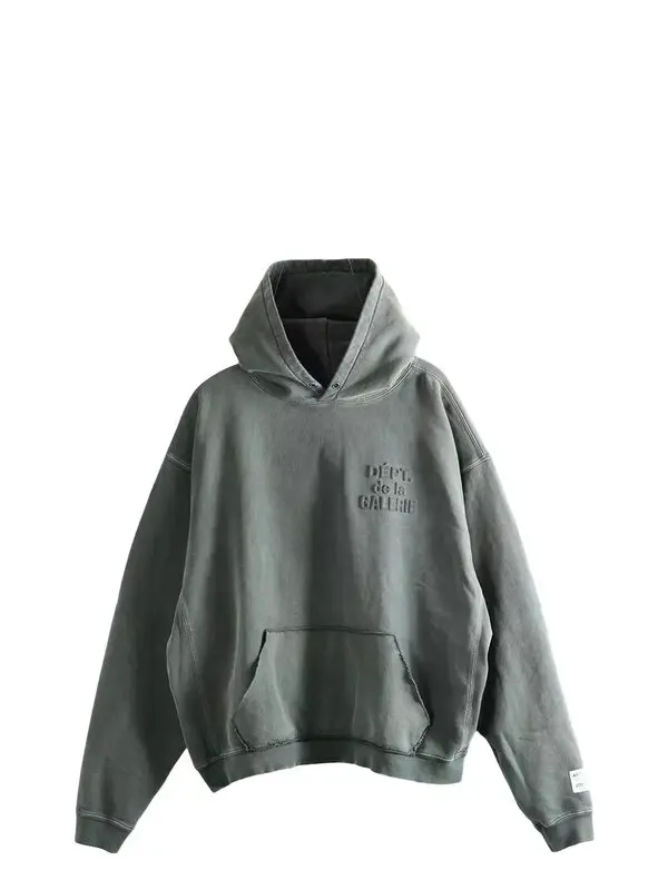 GALLERY DEPT. Embossed Logo Hoodie - Grey