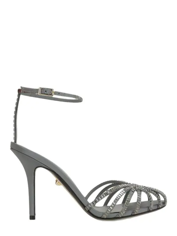 ALEVI MILANO Penelope Crystal-embellished Sandals - Grey