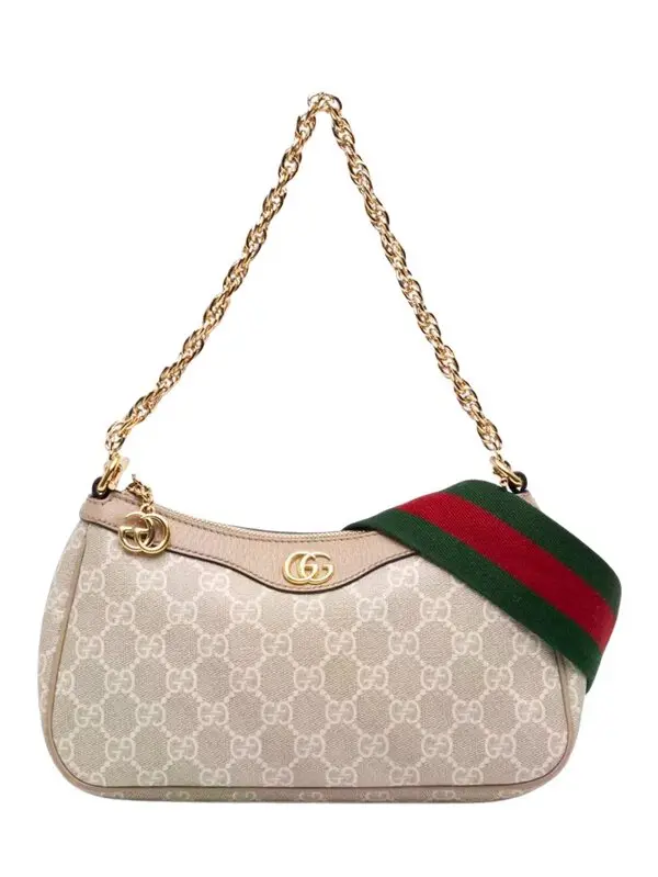 Gucci 2016-2026 Small Gg Supreme Web Ophidia Satchel - Neutrals