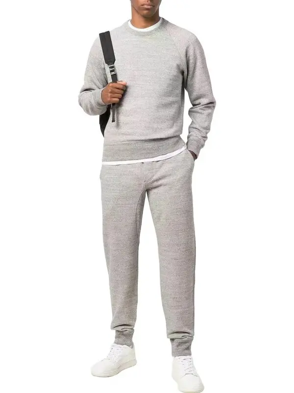 TOM FORD Mélange-effect Track Pants - Grey