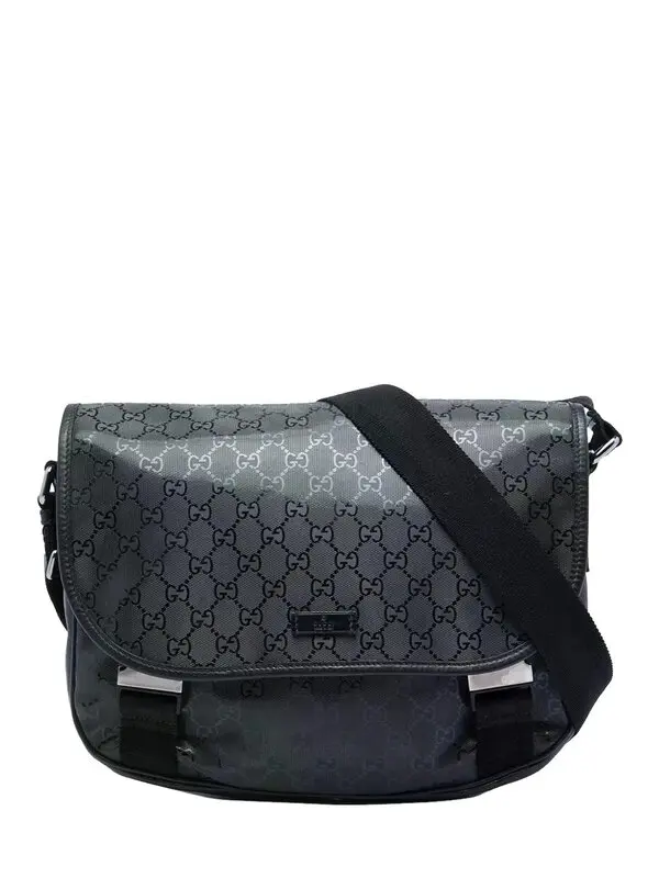 Gucci 2016-2026 Gg Imprime Crossbody Bag - Black