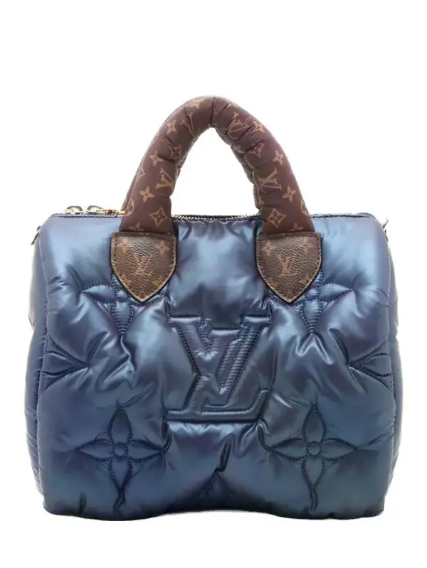 LOUIS VUITTON 2021-2026 Monogram Pillow Speedy Bandouliere 25 Satchel - Blue