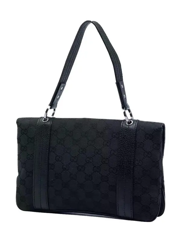 Gucci Gg Canvas Handbag - Black