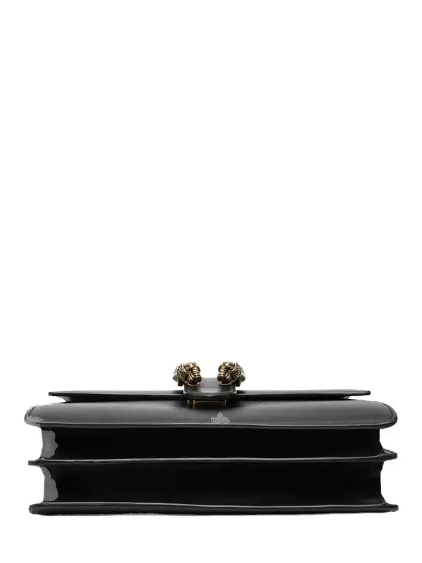 Gucci 2016-2026 Medium Calfskin Bamboo Dionysus Web Satchel - Black