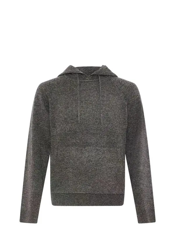 YVES SALOMON Drawstring Raglan-sleeve Hoodie - Grey