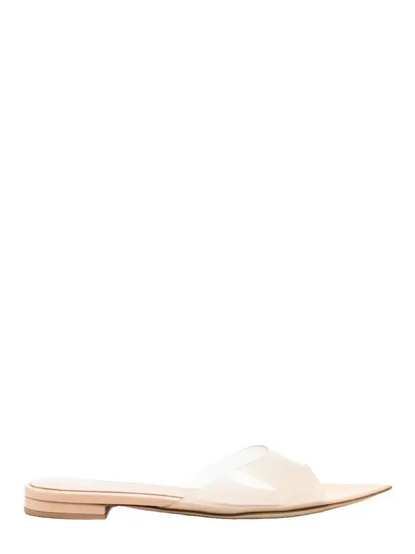 GIANVITO ROSSI Open-toe Flat Sandals - Neutrals