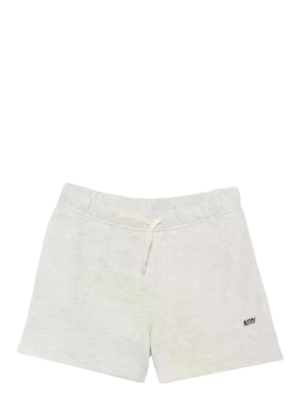 AUTRY Logo-embroidered Drawstring Shorts - Grey