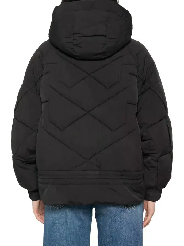 Pinko Hooded Puffer Jacket - Black