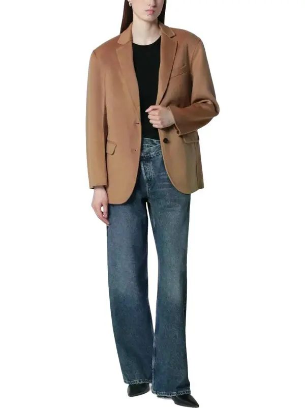 ANINE BING Quinn Double-faced Blazer - Brown