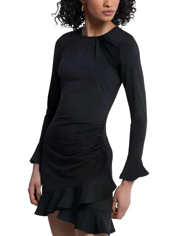 Michael Kors Ruched Mini Dress - Black