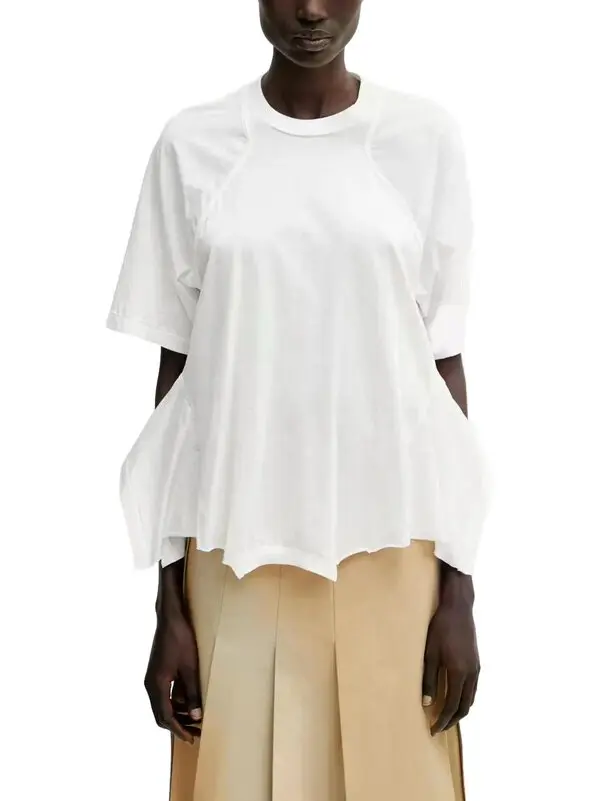 Undercover Ruffled-trim T-shirt - White