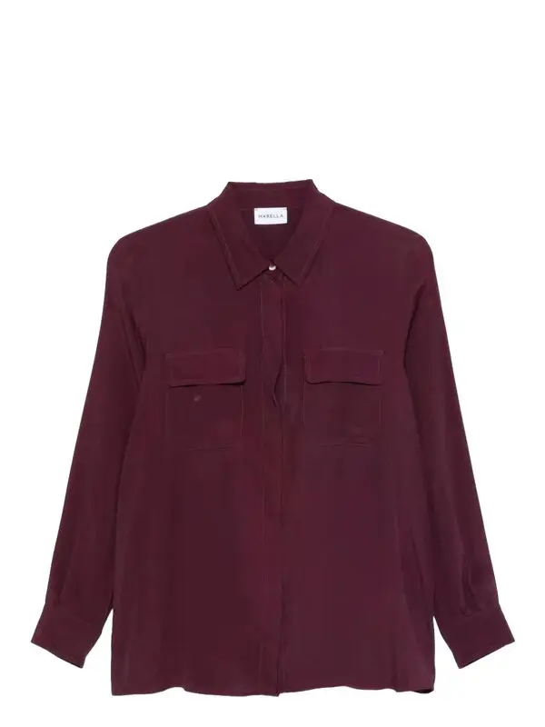 Marella Festoso Button-up Shirt With Chest Pockets - Red