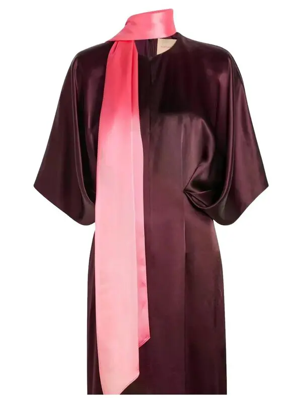 ROKSANDA Maxi Dress With Scarf Detail - Red