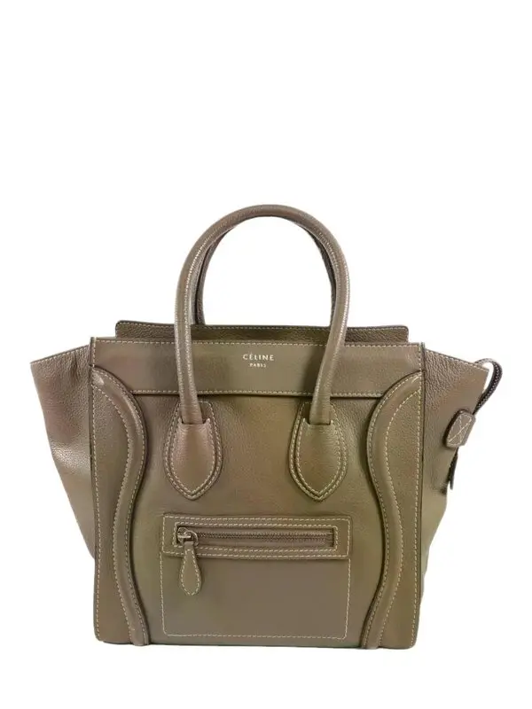 Celine Micro Luggage Tote Bag - Grey